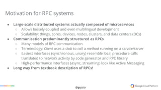 gRPC Design and Implementation | PDF