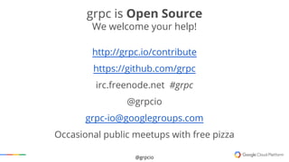 gRPC Design and Implementation | PDF