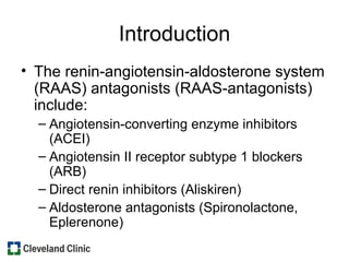 Perioperative Use Of RAAS Antagonists | PPT