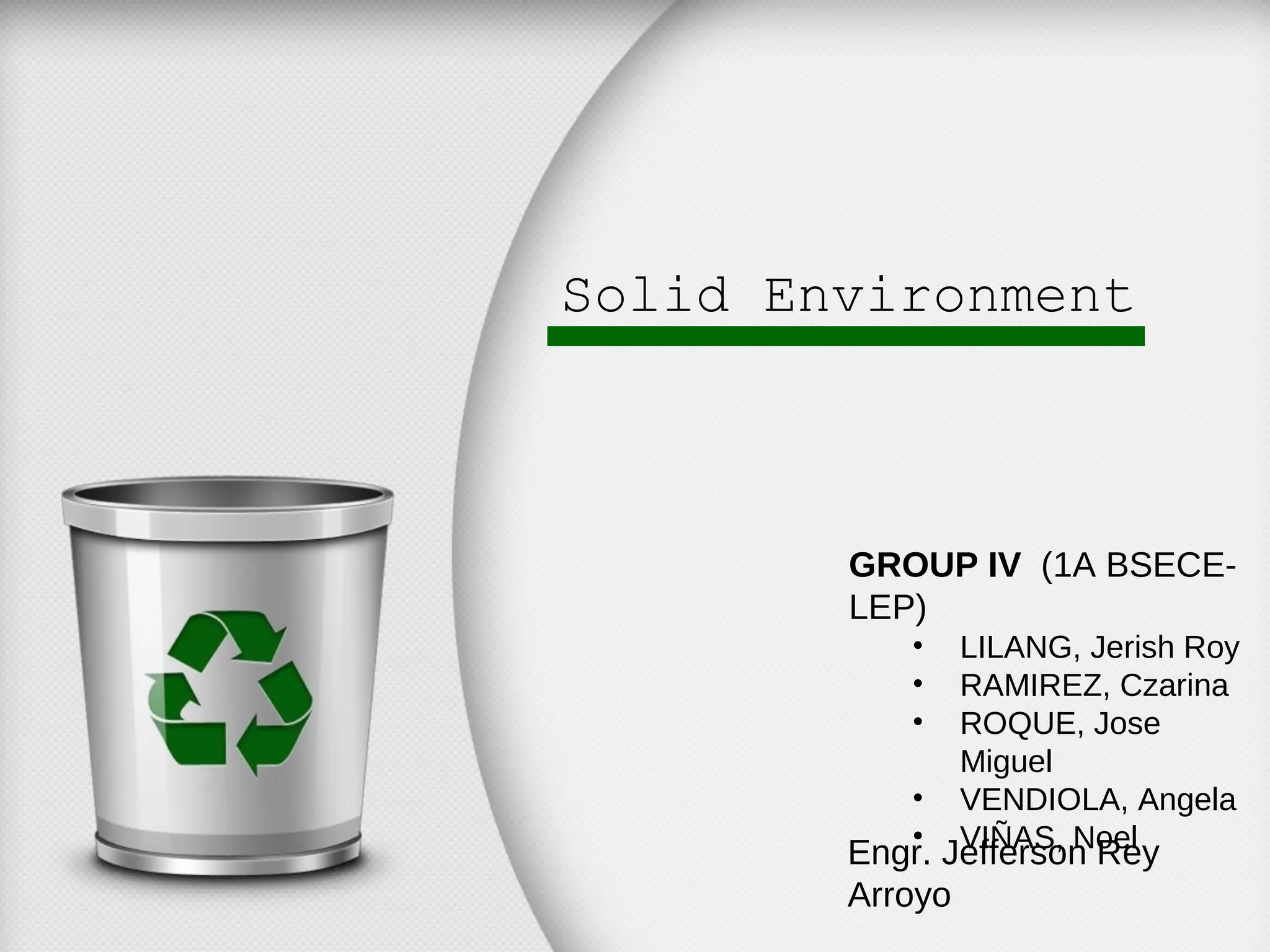 Solid Environment | PPT