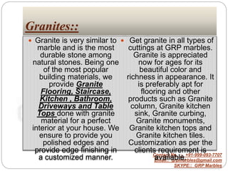 Grp marbles granite | PPTX