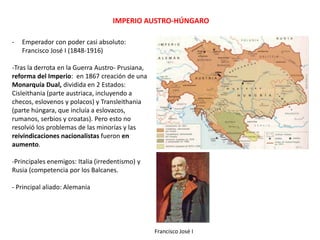 Grandes potencias europeas y relaciones internacionales antes de la I ...
