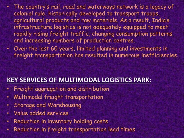 Planning principles of Bus Terminals and Logistics Parks | PPTX | Rail ...