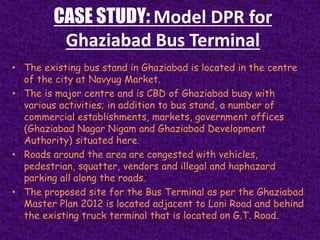 Planning principles of Bus Terminals and Logistics Parks | PPTX
