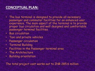Planning principles of Bus Terminals and Logistics Parks | PPTX
