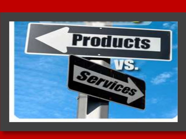 difference between product and service | PPTX
