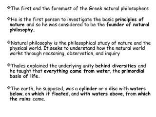 Greek history of science, function and examples | PPTX