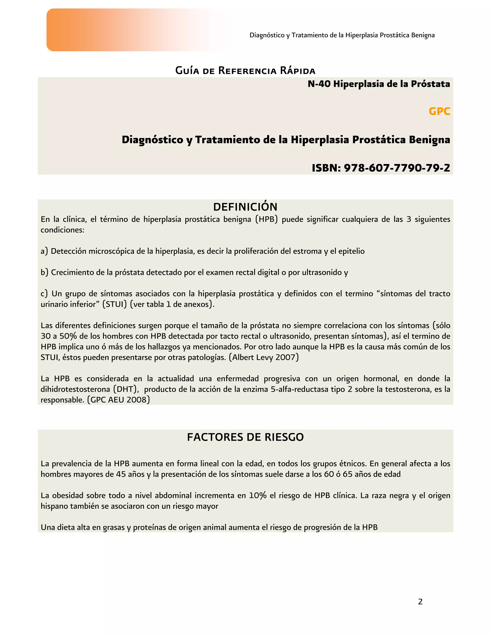 Grr hipertrofia prostatica | PDF