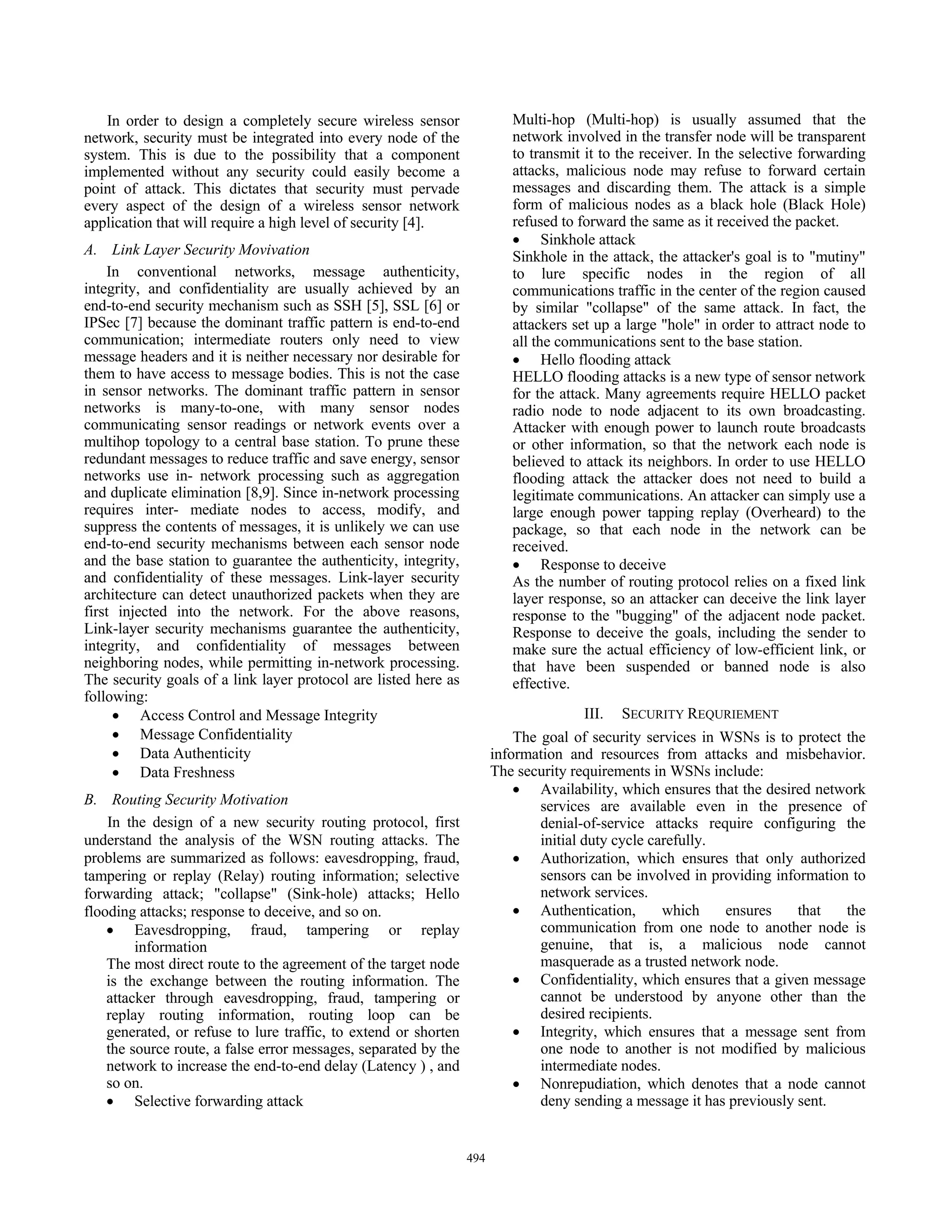 Wireless Sensor Network Security Pdf Computer Networking Computing