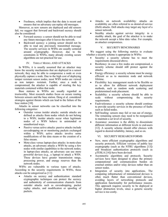 Wireless Sensor Network Security Pdf Computer Networking Computing