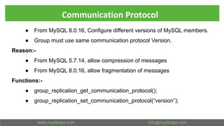 Group Replication in MySQL 8.0 ( A Walk Through ) | PPT