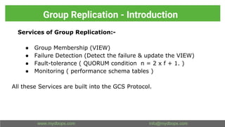 Group Replication in MySQL 8.0 ( A Walk Through ) | PPT