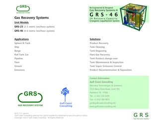 GRS Features Brochure 2012 | PDF