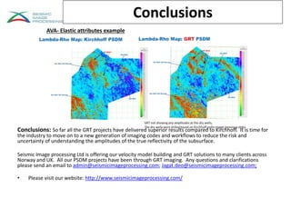 GRT Imaging for Seismic AVO/AVA Inversion | PPTX