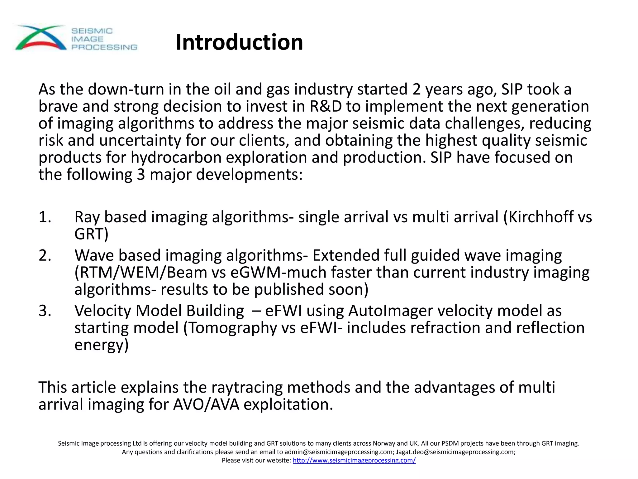 GRT Imaging for Seismic AVO/AVA Inversion | PPTX | Digital Audio ...