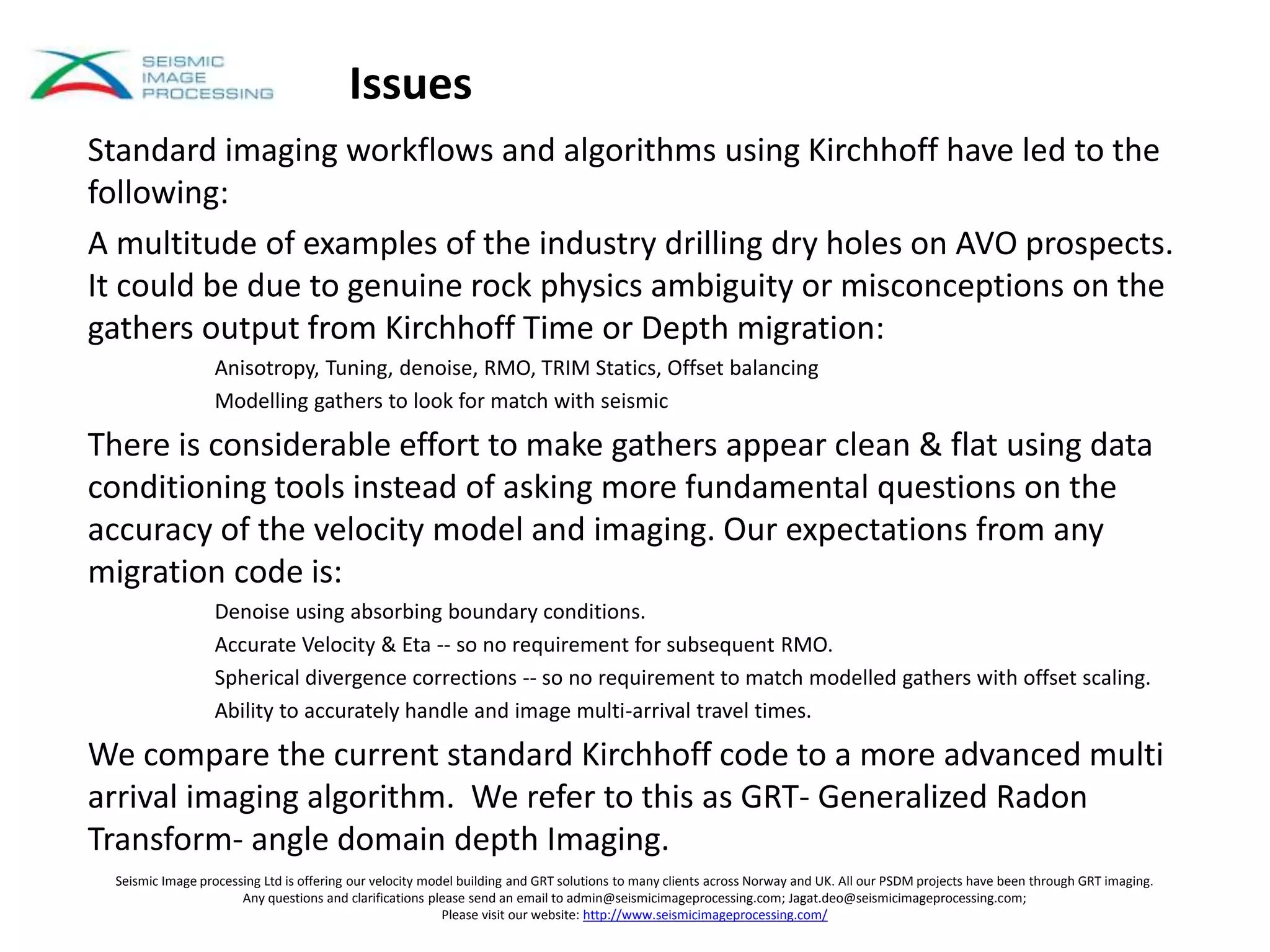 GRT Imaging for Seismic AVO/AVA Inversion | PPTX | Digital Audio ...