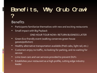 Grub Crawl Info | PPT