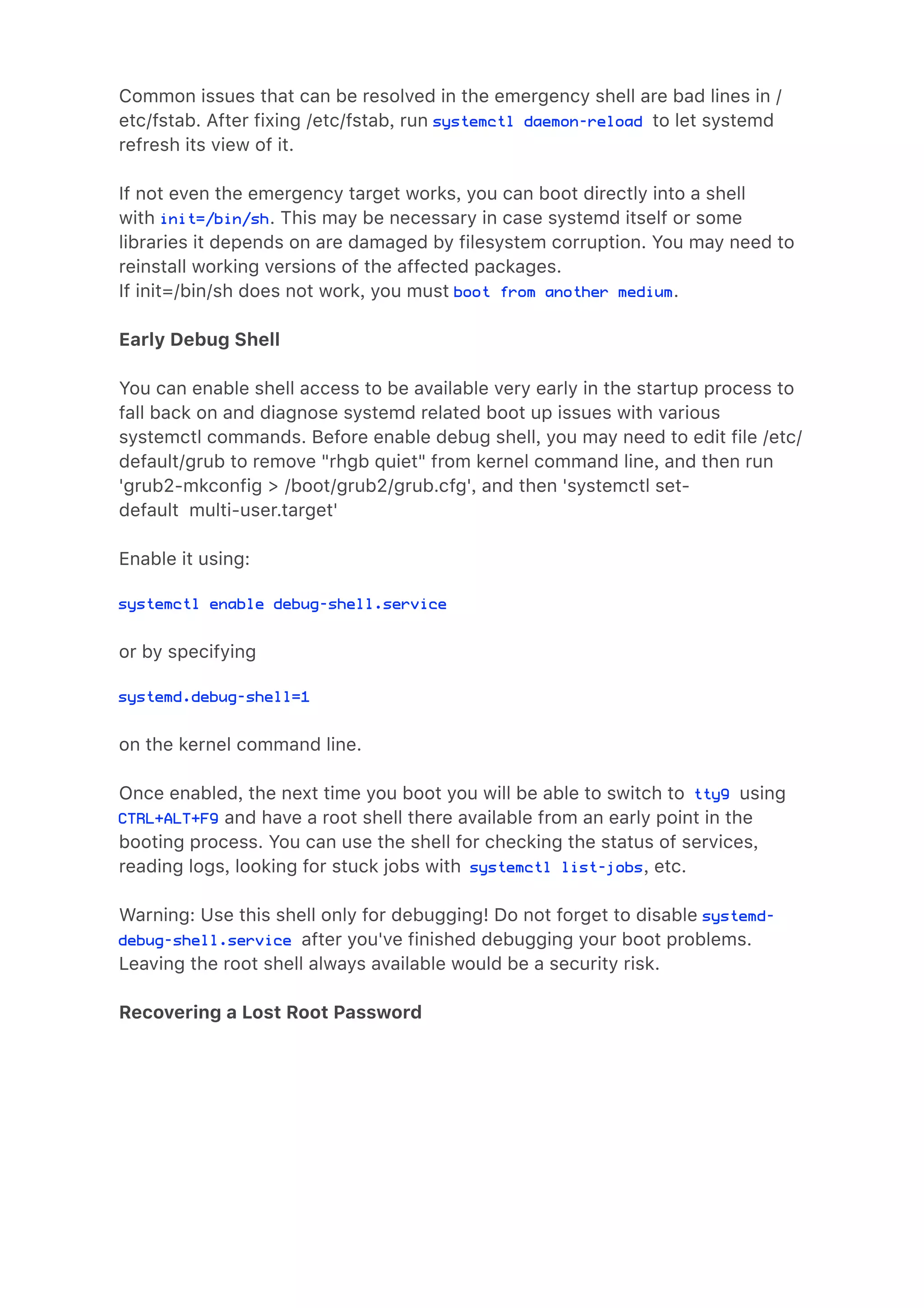 Grub2 and troubleshooting_ol7_boot_problems | PDF