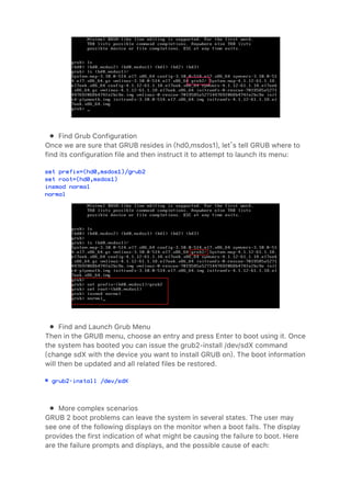Grub2 and troubleshooting_ol7_boot_problems | PDF