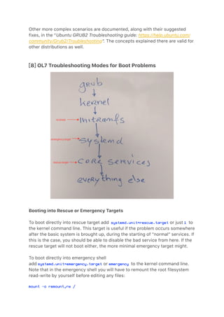 Grub2 and troubleshooting_ol7_boot_problems | PDF