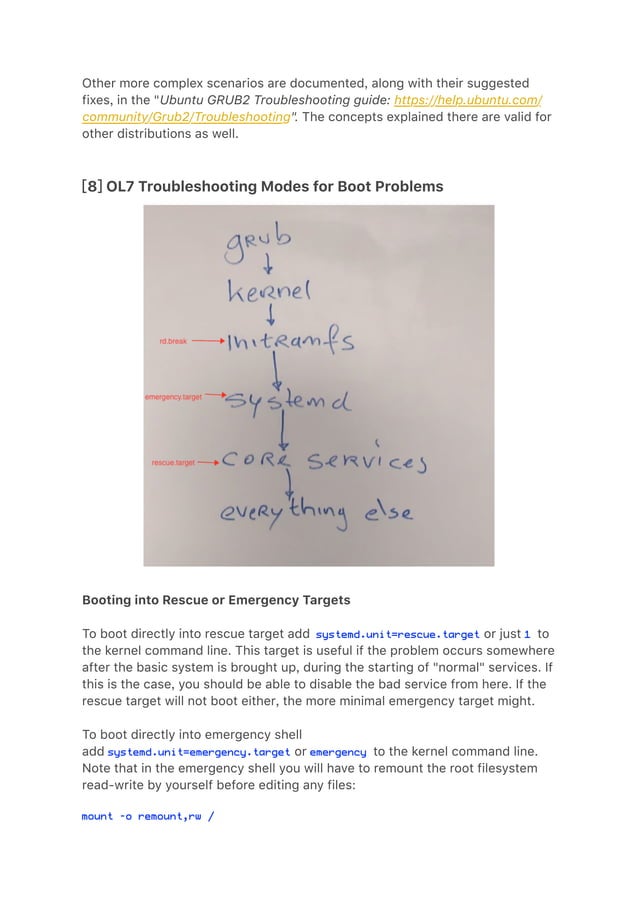Grub2 and troubleshooting_ol7_boot_problems | PDF | Operating Systems | Computer Software and ...