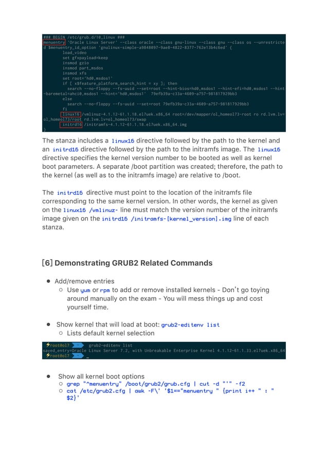 Grub2 and troubleshooting_ol7_boot_problems | PDF Grub2 and troubleshooting_ol7_boot_problems | PDF