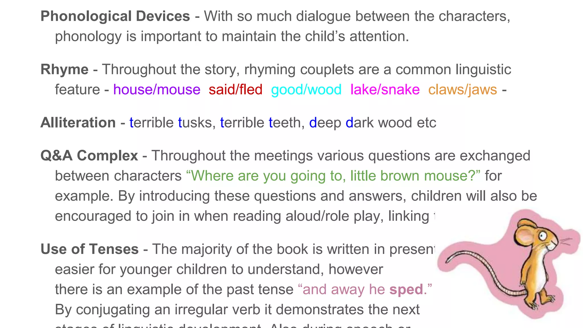Gruffalo Linguistic Analysis | PPTX