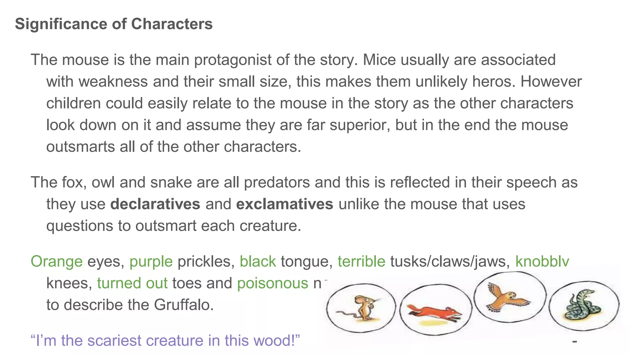 Gruffalo Linguistic Analysis | PPTX