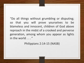 Grumbling or Disputing | PPT