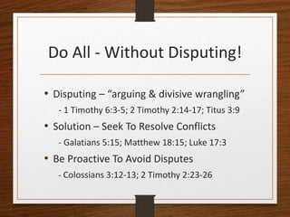 Grumbling or Disputing | PPT