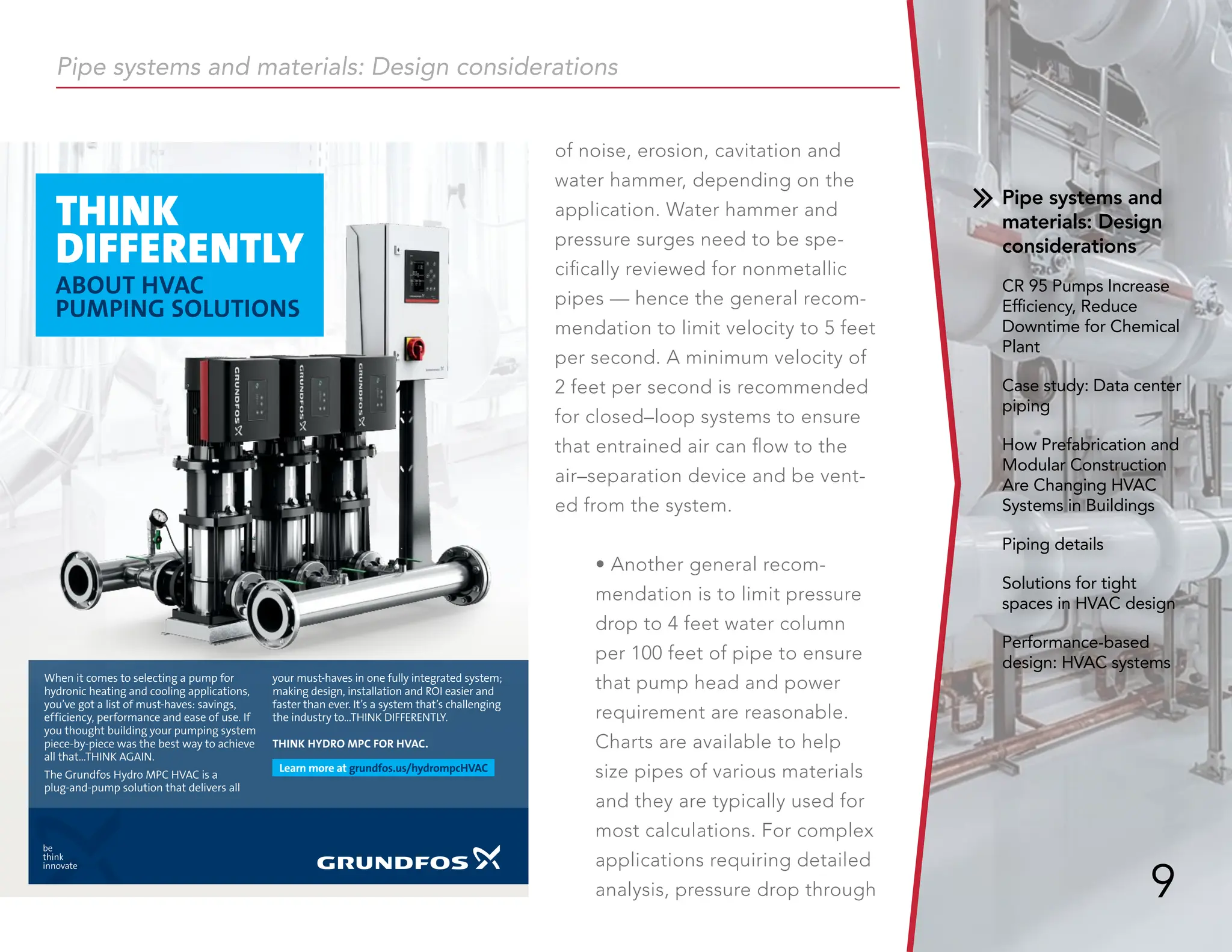 GRUNDFOS DIGITAL HVAC BOOK (PIPING DESIGN).pdf | Home & Garden