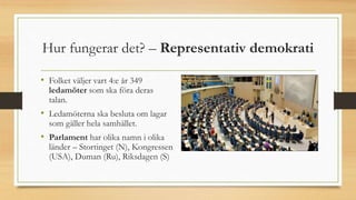 Grundlagarna riksdagen | PPTX