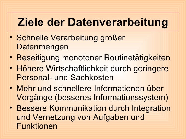 Grundlagen der datenverarbeitung