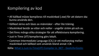 Grundläggande programmering och datorkunskap 2022 | PPTX