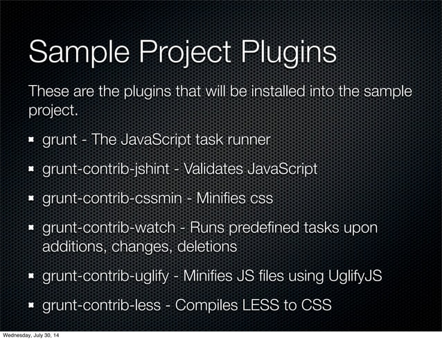Grunt JS - Getting Started With Grunt | PDF