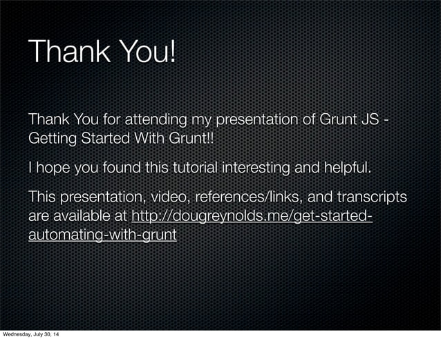 Grunt JS - Getting Started With Grunt | PDF