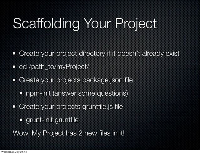 Grunt JS - Getting Started With Grunt | PDF