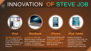 Leadership style of Steve jobs | PPTX