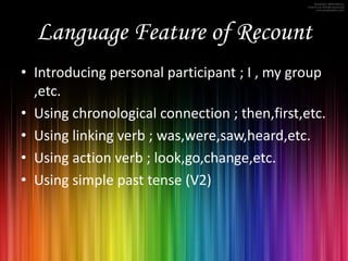 Presentasi Recount Text SMPn 2 Jepara | PPT