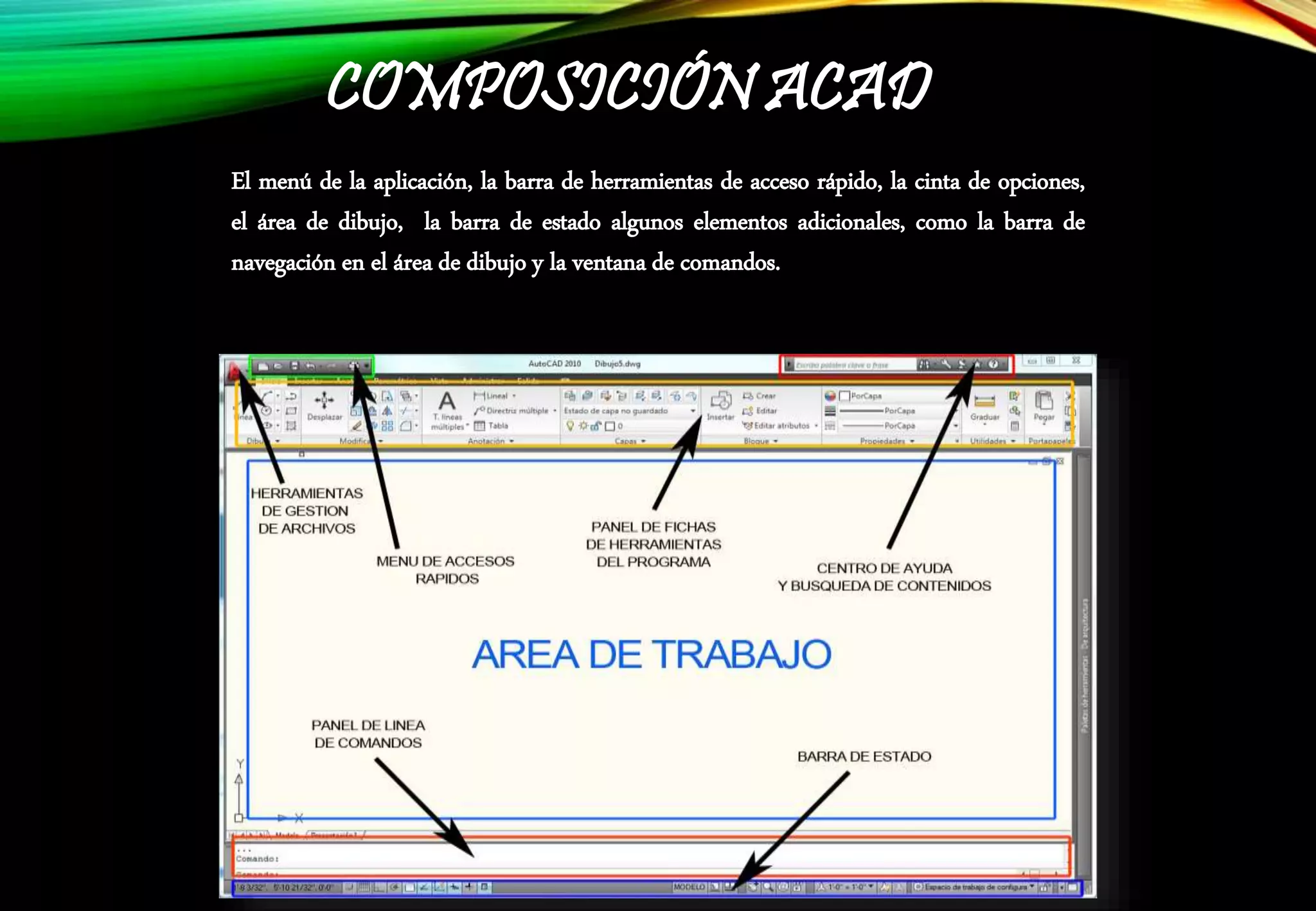 INTERFAZ, UNIDADES Y PARÁMETROS BÁSICOS AUTOCAD | PPTX