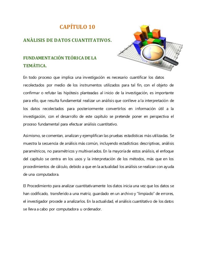 Analisis de datos cuantitativos Analisis de datos cuantitativos