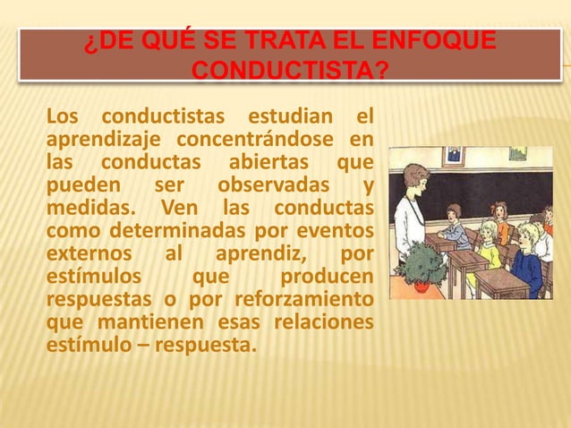 Grupo 1 el enfoque conductista | PPT