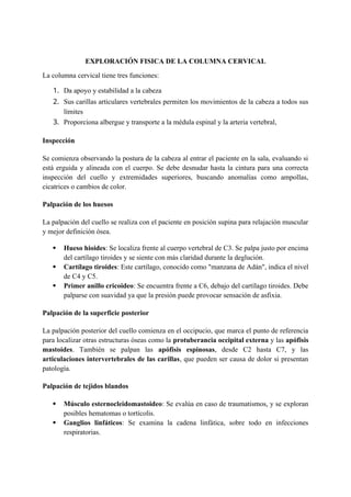 GRUPO #2 - INFORME - HOMBRO, CADERA, MUÑECA, MANO, CERVICAL, Y ...