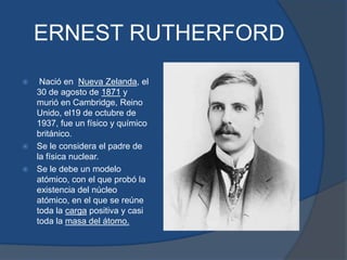 Modelo atómico de Rutherford | PPTX