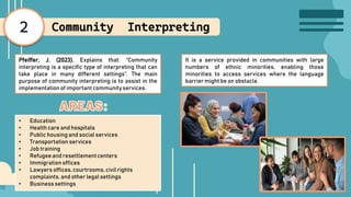 Types of Interpreting for language estudents | PPTX | Business and Finance