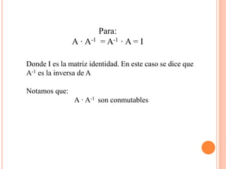 Matriz Inversa y Matrices Semejantes | PPTX