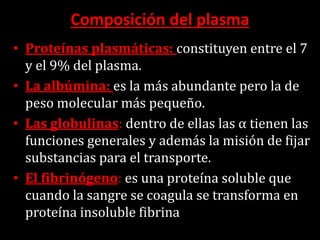 FISIOLOGÍA DE LA SANGRE | PPTX