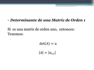 Determinantes | PPTX