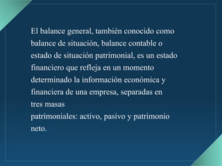Elaboración y Análisis De Balance General | PPTX