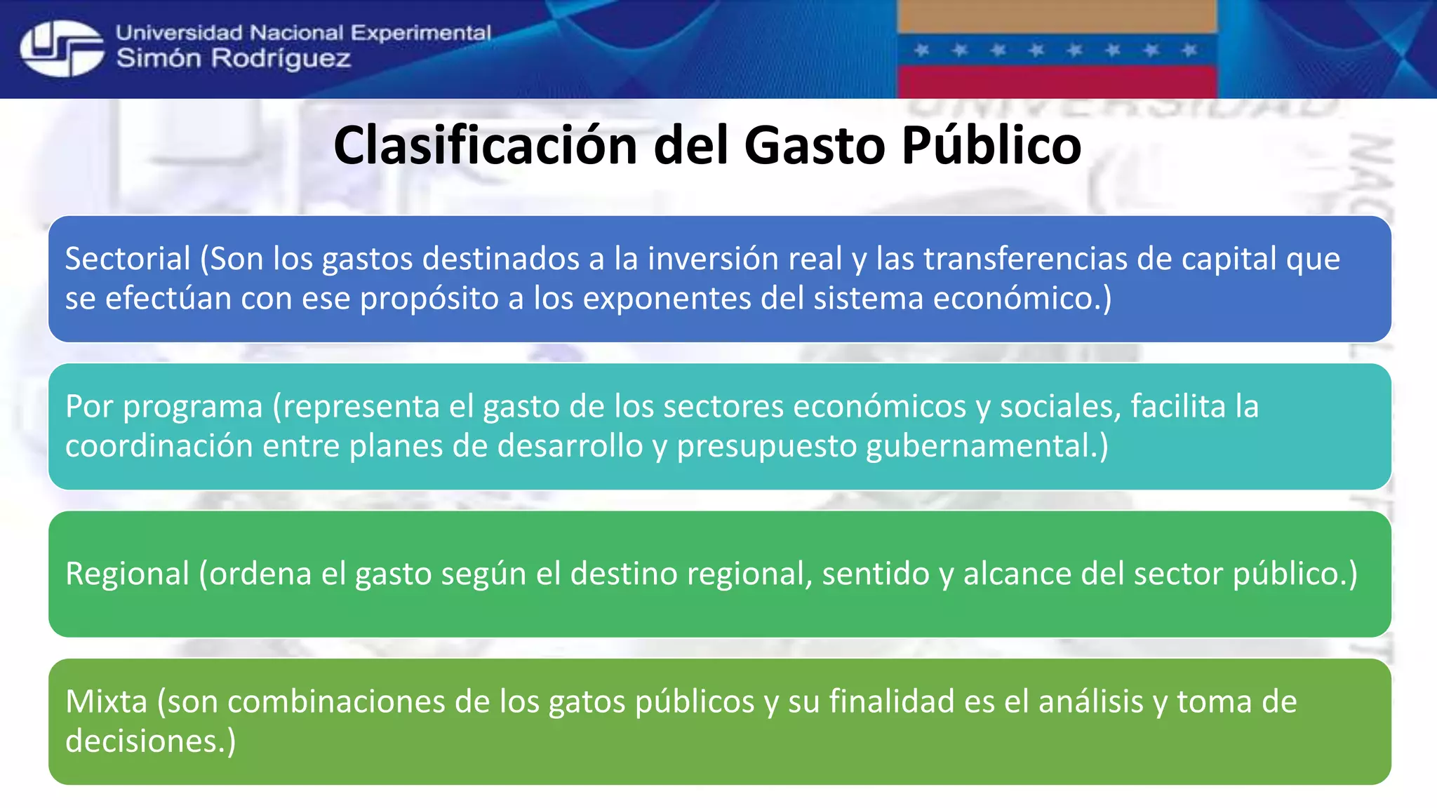 Presentación Gastos Públicos | PPTX